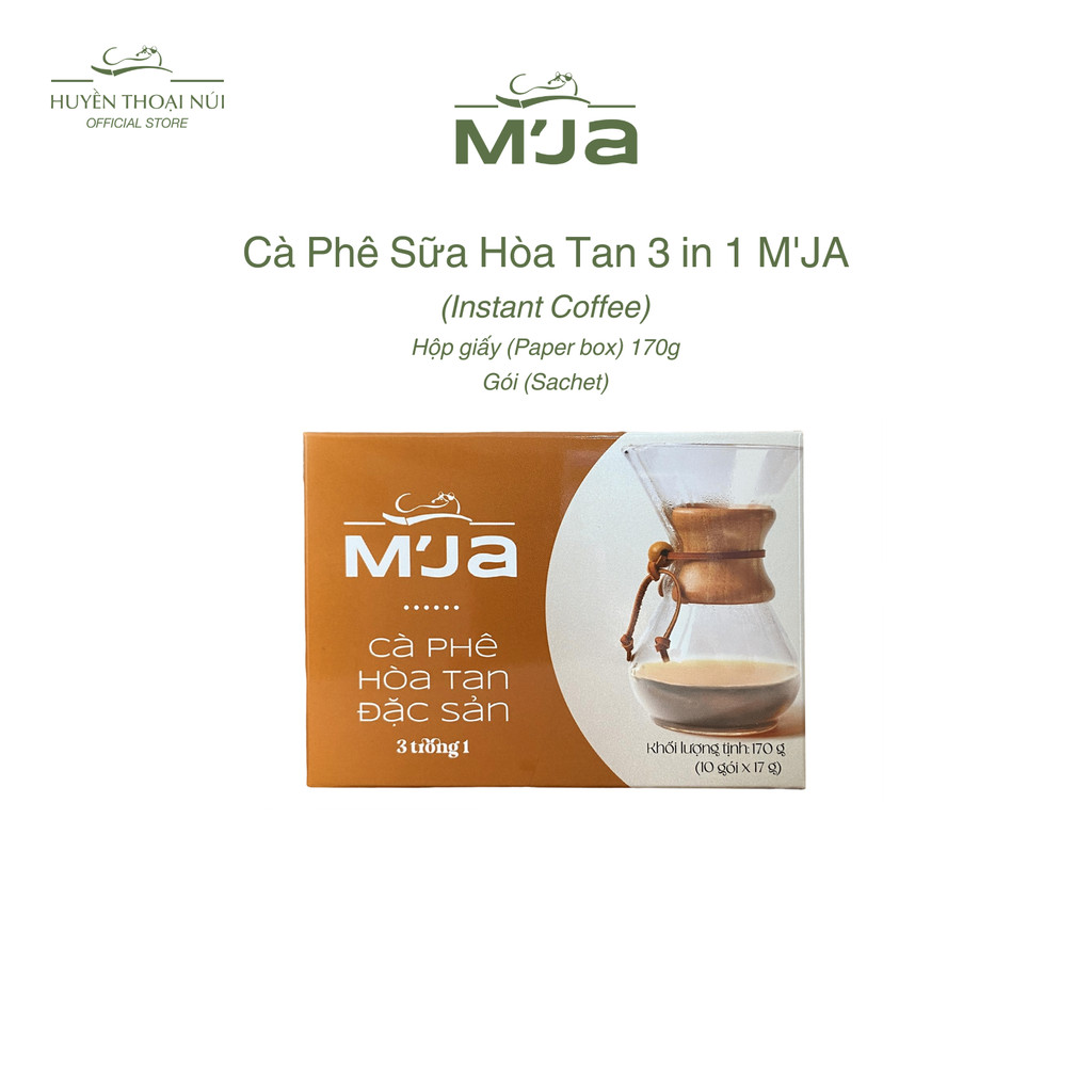 Cà Phê Sữa Hòa Tan MJA 3 in 1 Hộp 170g (10 Gói) – Đậm vị cà phê, hậu vị ...