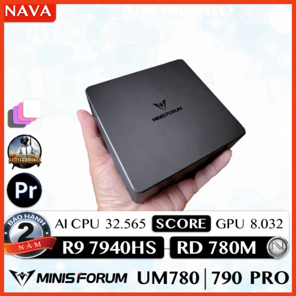 Mini PC Minisforum UM780 UM790 PRO R9 7940HS Máy Tính Gaming AMD Ryzen ...