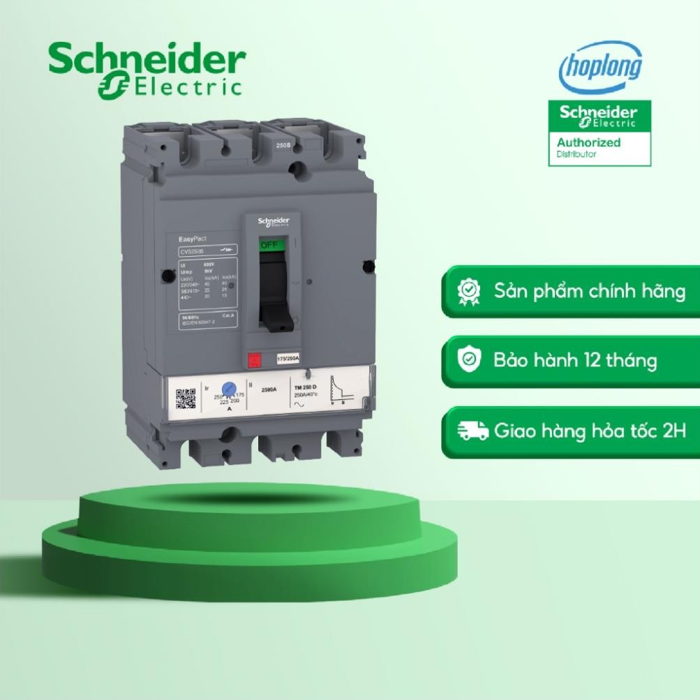 Cầu dao chỉnh dòng MCCB LV510307 Schneider thuộc dòng CVS100 - 3P ...