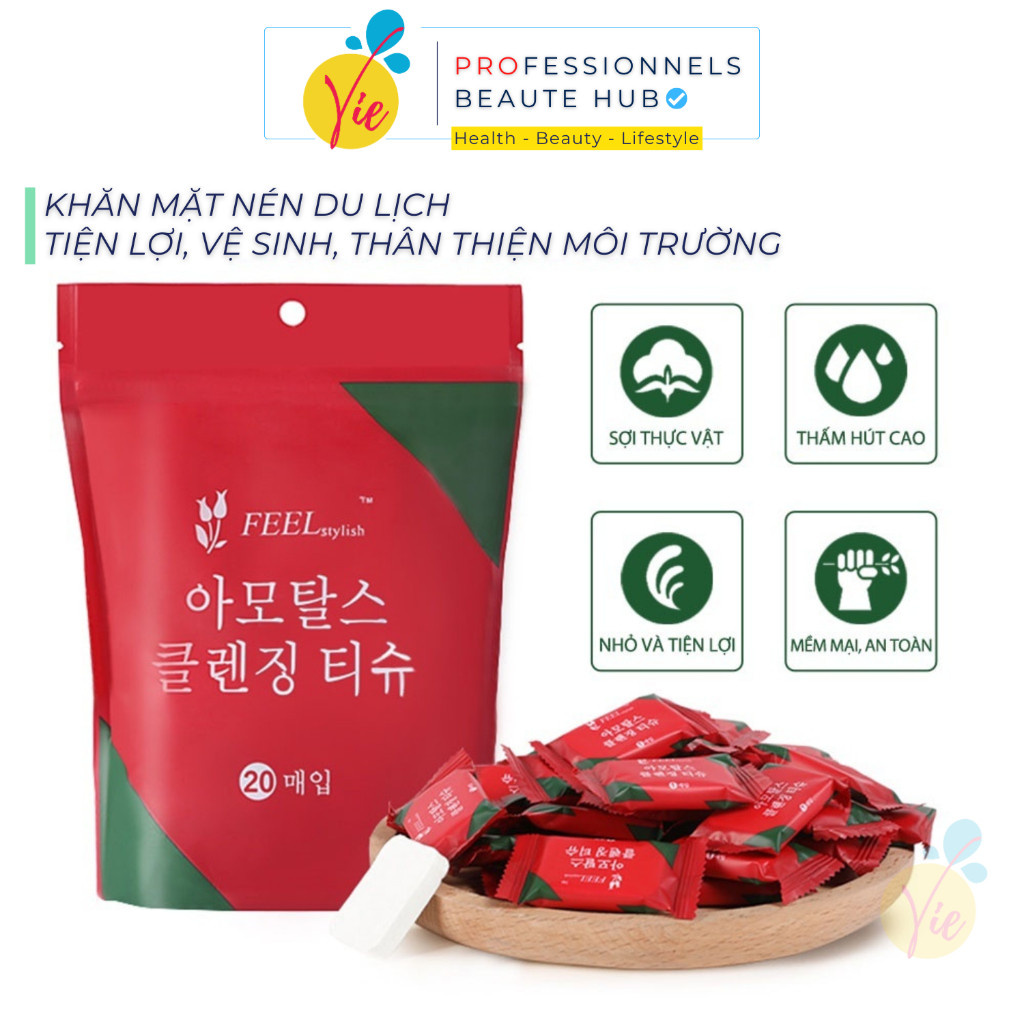 Khăn Mặt Nén Hàn Quốc Dùng 1 Lần - Viên Khăn Nén Du Lịch Tiện Lợi ...