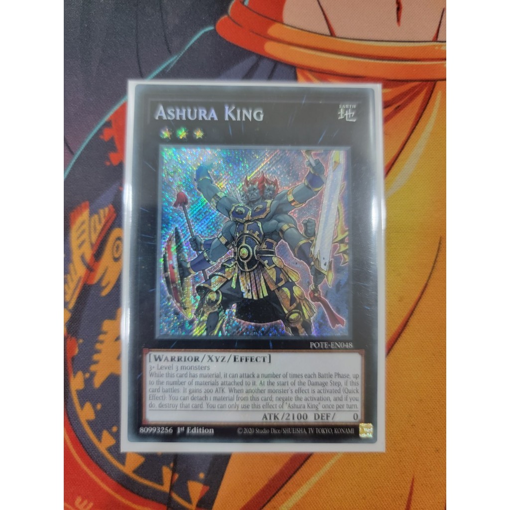 Thẻ Bài Yugioh chính hãng | Ashura King - POTE-EN048 - Secret Rare 1st Edition | Shopee Việt Nam