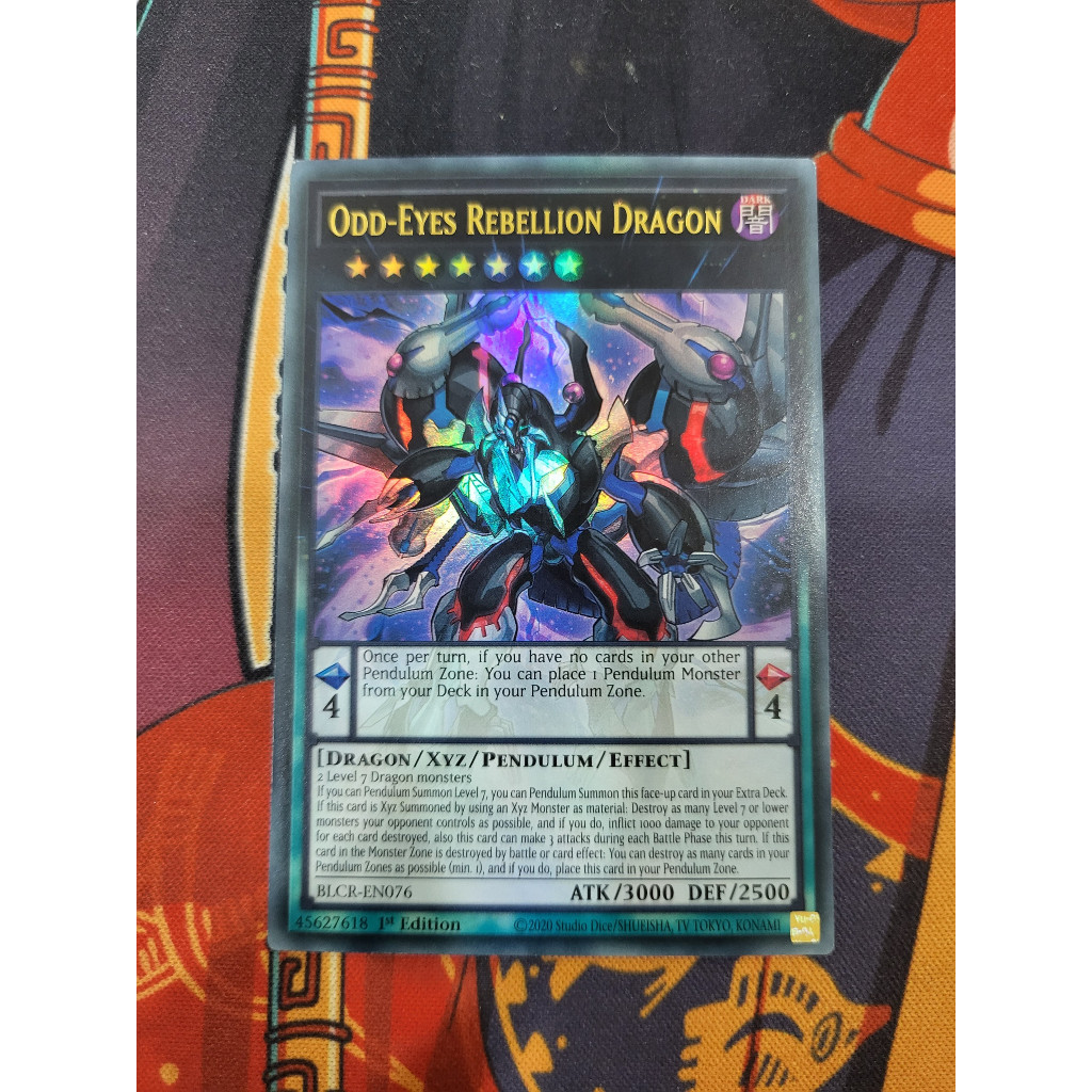 Thẻ Bài Yugioh chính hãng | Odd-Eyes Rebellion Dragon - BLCR-EN076 - Ultra Rare 1st Edition ...