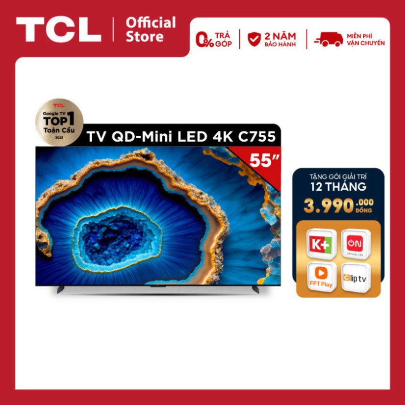 [Shopee - Lắp đặt 0Đ HN HCM] TCL 55C755 QD-Mini LED 4K TV - Tivi 55inch ...