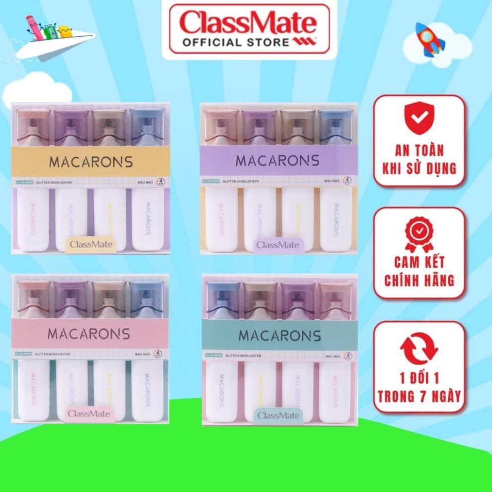 Bút Highlight Pastel Classmate Màu Nhũ, Bút Nhớ Đa Năng, Bút Viết Tiêu ...