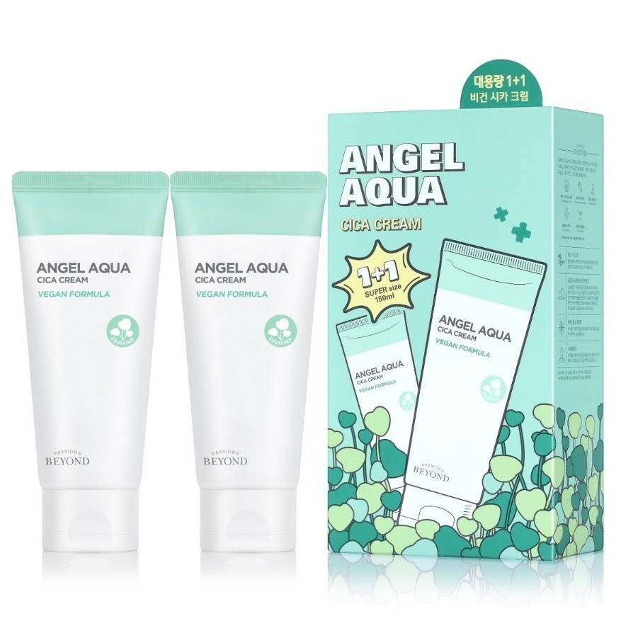 [150ml] Tuýp Kem Dưỡng Phục hồi Beyond Angel Aqua Cica Cream 150ml + 150ml | Shopee Việt Nam