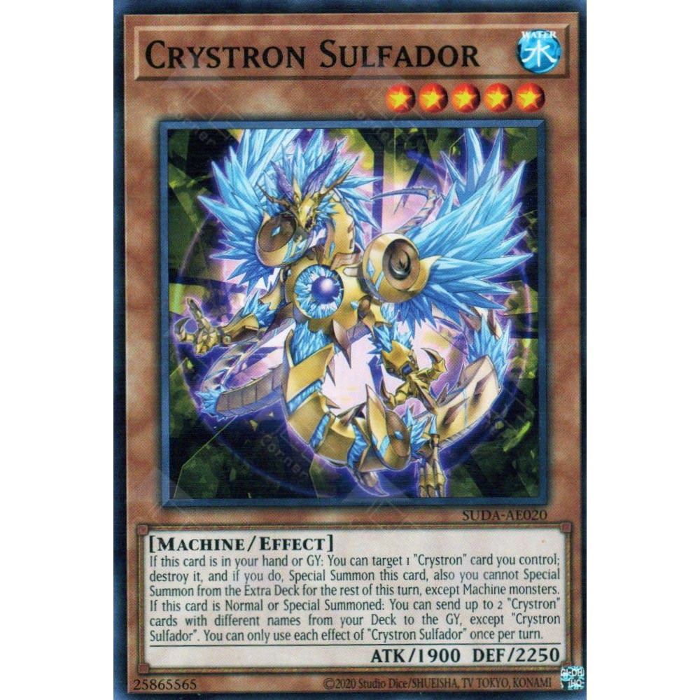 [ Bài Yugioh Chính Hãng ] SUDA-AE020 Crystron Sulfador - Common | Shopee Việt Nam