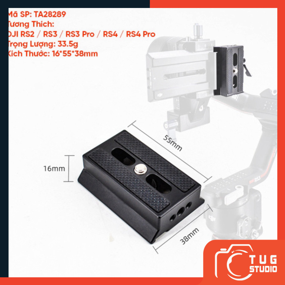 Plate Gimbal DJI RS2 / RS3 / RS3 Pro / RS4 / RS4 Pro - TA28289_TUG ...