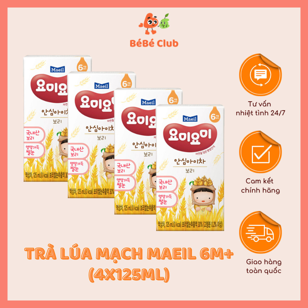 Trà Lúa Mạch Maeil 6M+ (4x125ml) | Shopee Việt Nam