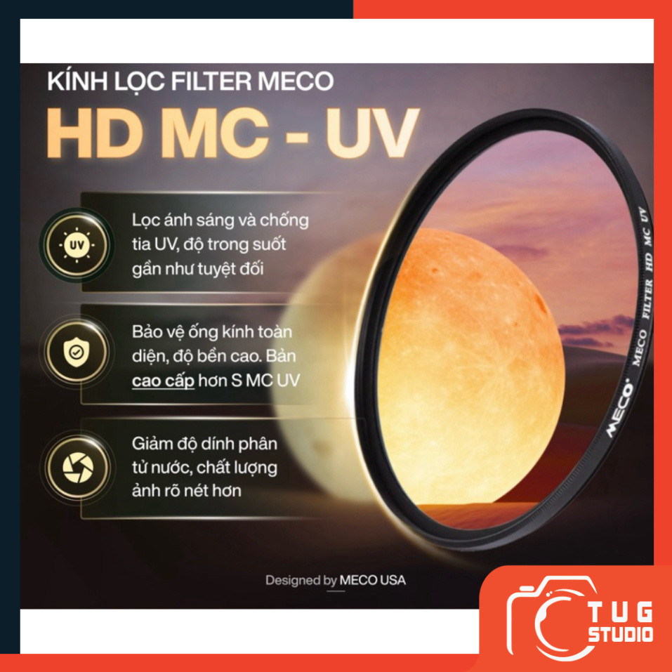 Kính Lọc Filter MECO HD MC-UV Cao cấp (Chính hãng từ Mỹ)_TUG STUDIO | Shopee Việt Nam