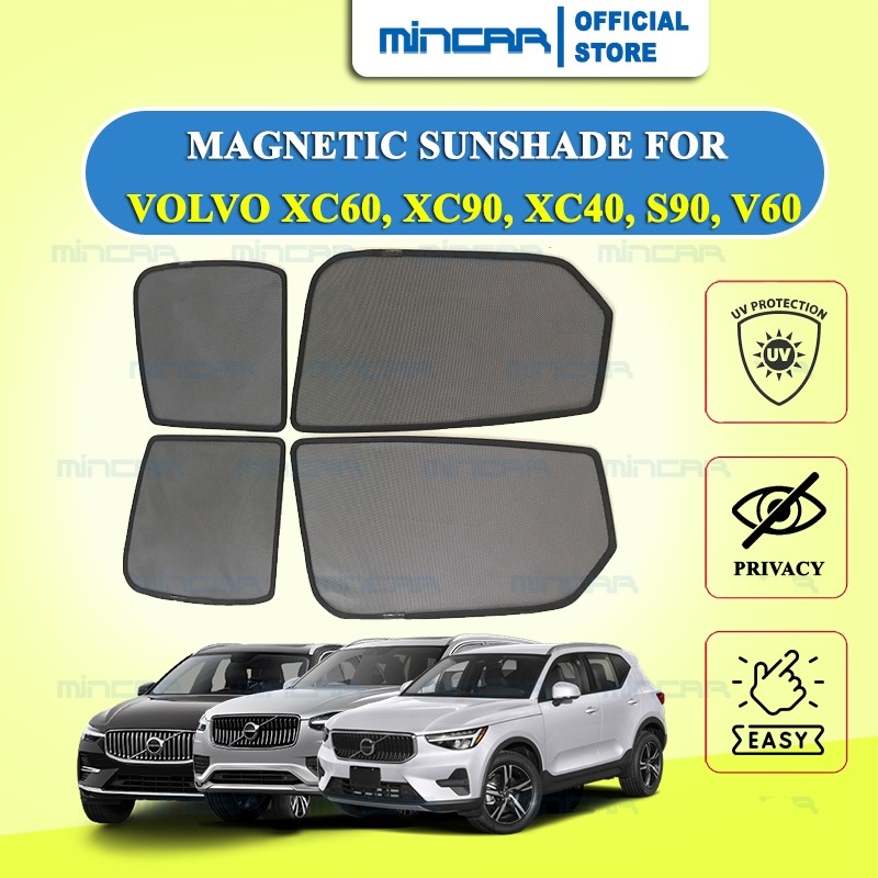 Rèm che nắng nam châm cho xe VOLVO XC60, XC90, XC40, V40 bộ 4 tấm cho 4 ...