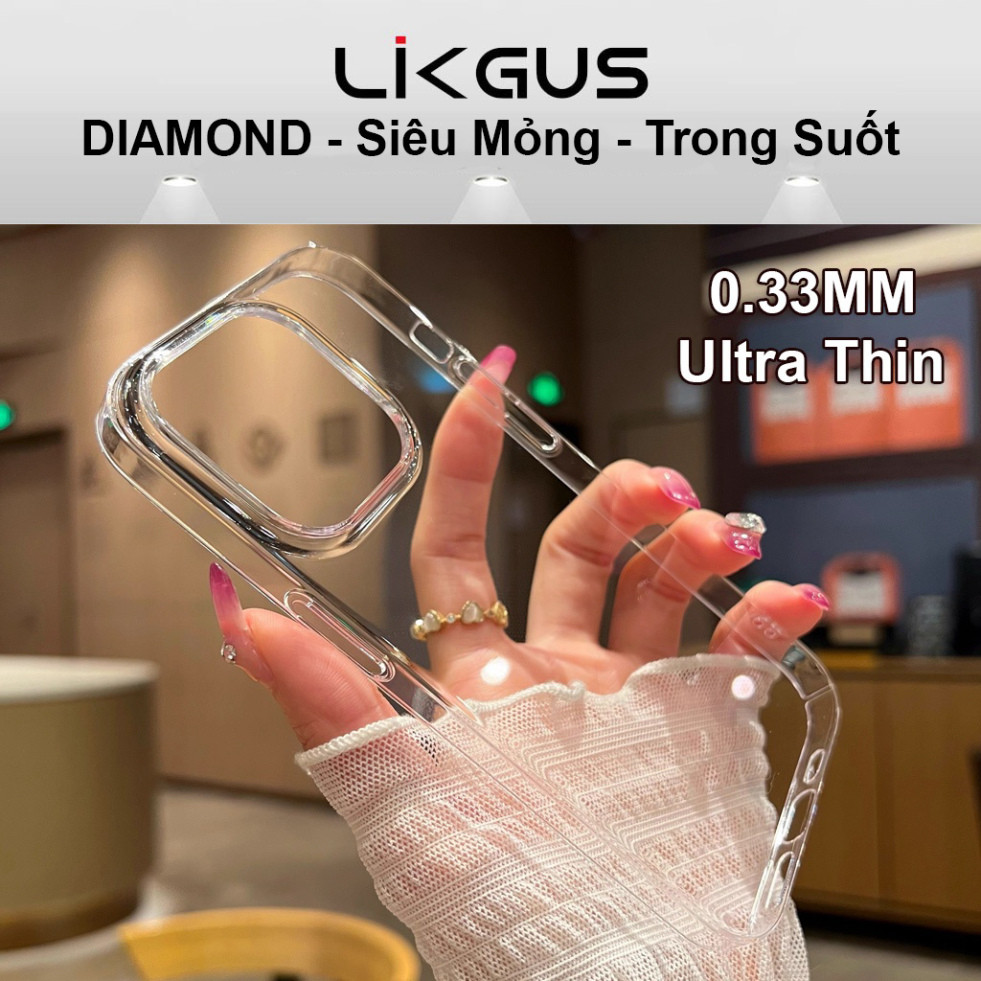 Ốp Trong Siêu Mỏng LIKGUS Lưng Cứng viền Cứng Chống Ố Không Ố Slimcase ...