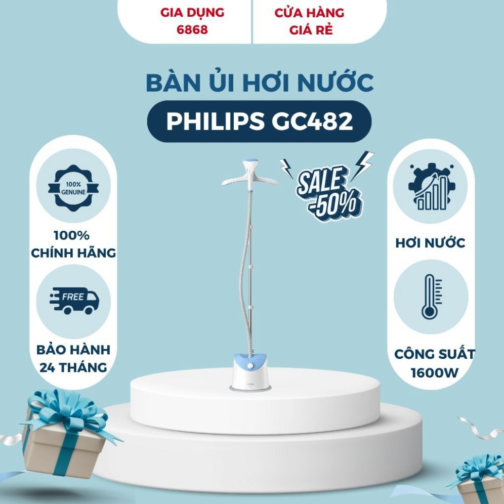 Bàn ủi hơi nước Philips GC482 - Hàng Chính Hãng Bảo Hành 24 Tháng ...