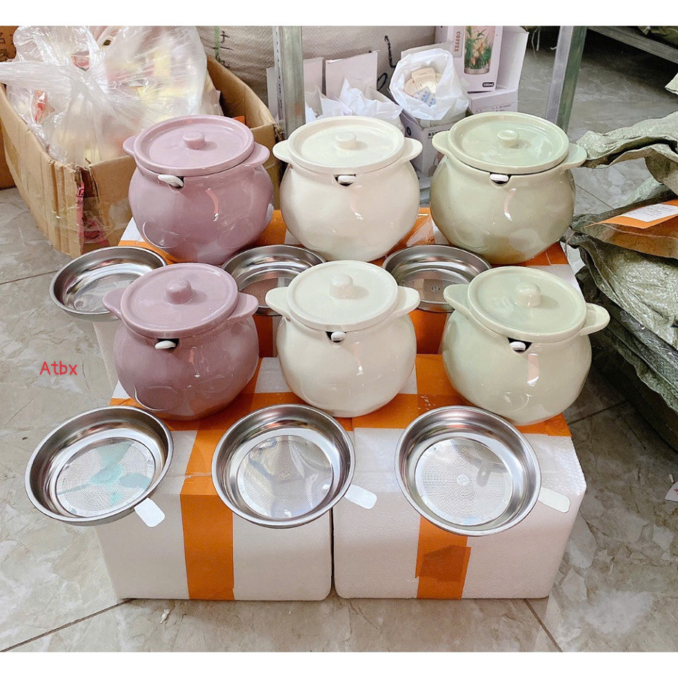 Hũ sứ đựng mỡ 700ml và 1400ml ( 🎁 Tặng kèm giá lọc inox 304 ) | Shopee Việt Nam