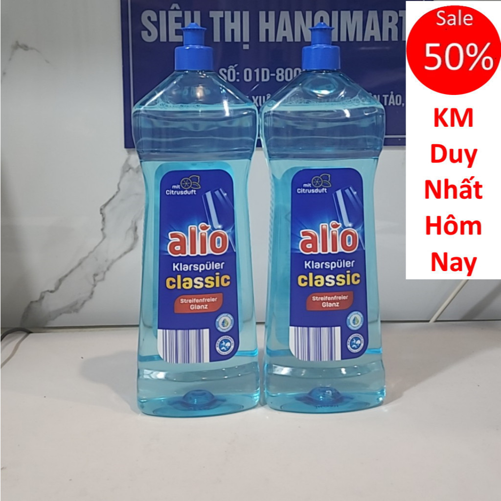 2 chai nước làm bóng chén bát Alio 1000ml - HANOIMART | Shopee Việt Nam