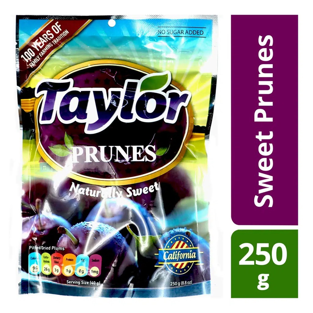 Mận khô tự nhiên Taylor Prunes Naturally Sweet 250g | Shopee Việt Nam