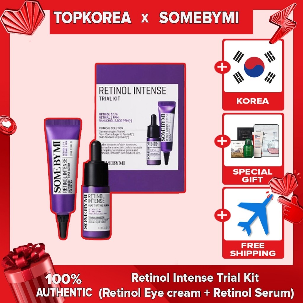Somebymi Retinol Intense Trial Kit (Retinol Eye cream10ml + Retinol ...