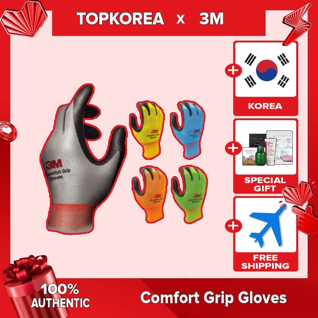 3M Comfort Grip Gloves /////// Găng Tay Nắm Thoải Mái 3M / 5 Màu / 3 ...