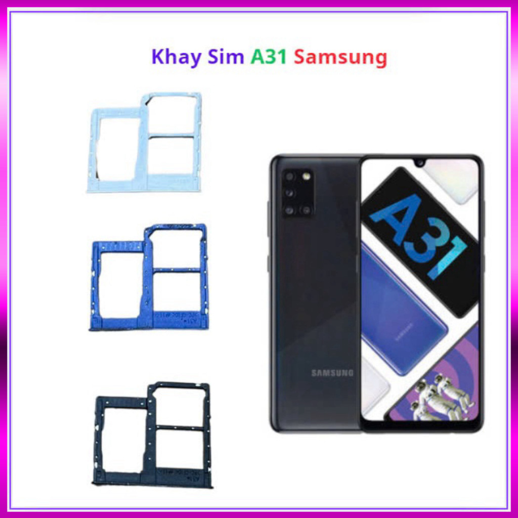 Khay sim samsung a31,bóc máy xước nhẹ (màu ngẫu nhiên) ,TTQ288 | Shopee ...
