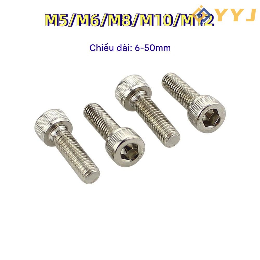 [YYJ] Bulong lục giác chìm đầu trụ inox 304 M5-M6-M8-M10-M12 chắc chắn chống gỉ | Shopee Việt Nam