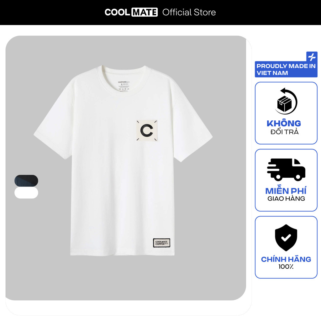 [Outlet - không đổi trả][Coolmate x Copper Denim] Áo thun phối Jean ...