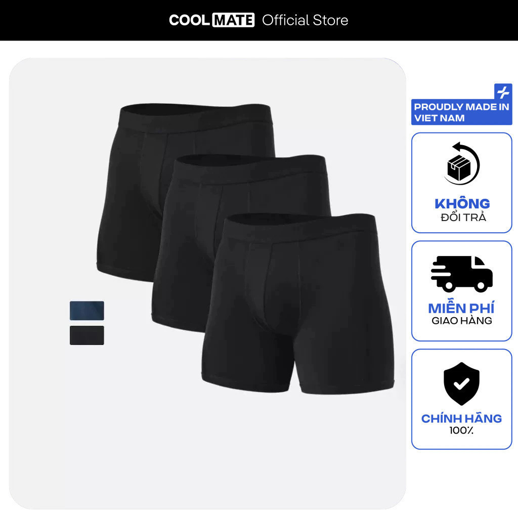 [ Outlet Không đổi trả]Combo 3 quần lót nam Boxer Brief Modal V2 mềm ...