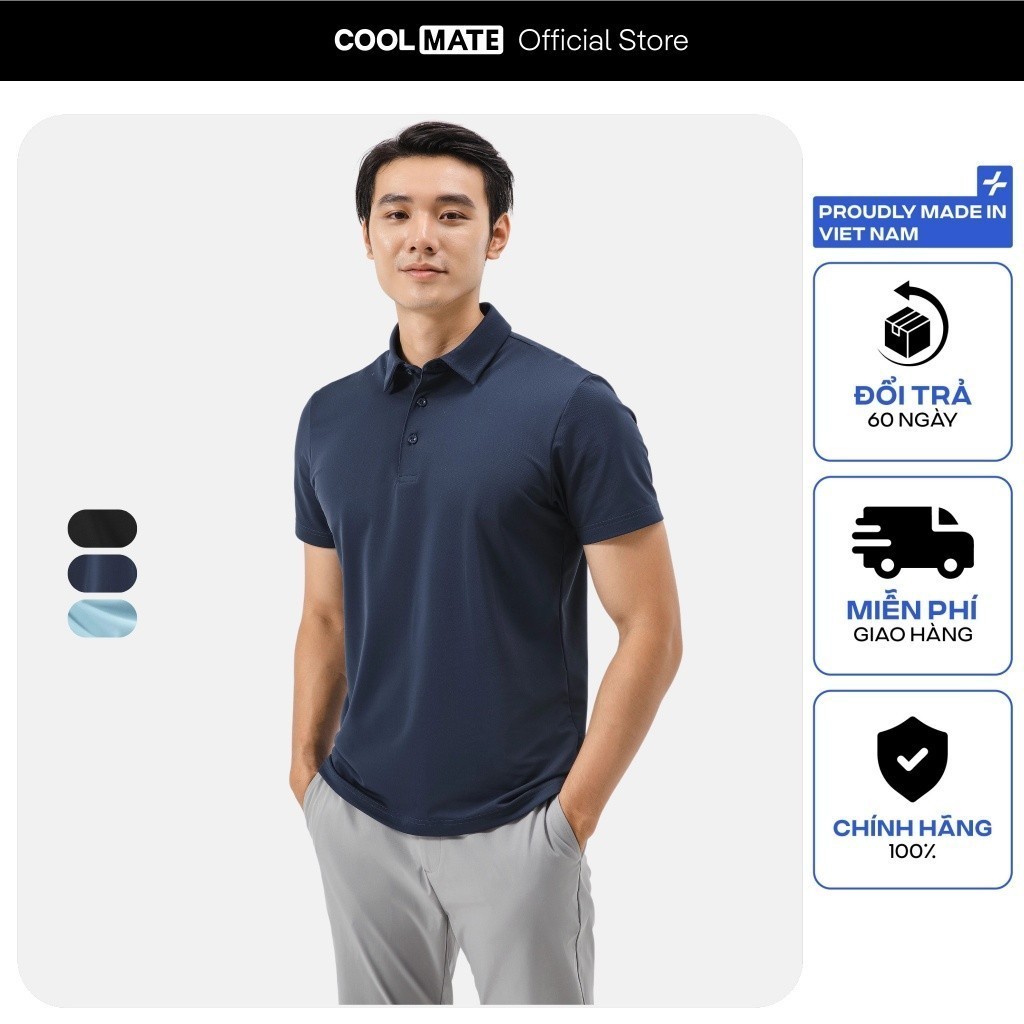 Áo Polo nam Ice Cooling thấm hút Coolmate | Shopee Việt Nam