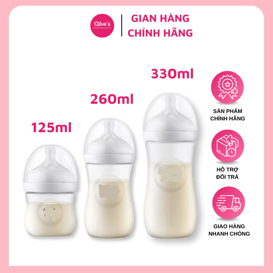Bình sữa avent natural cổ rộng núm xoắn chống sặc mô phỏng tự nhiên cho trẻ sơ sinh mẫu mới ...