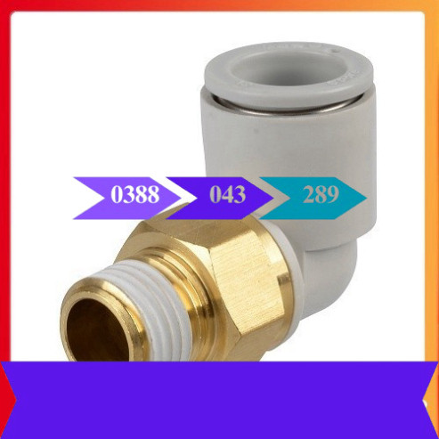 NỐI KHÍ NÉN SMC NỐI GÓC ỐNG 6 ỐNG 8 REN M10 10MM | Shopee Việt Nam