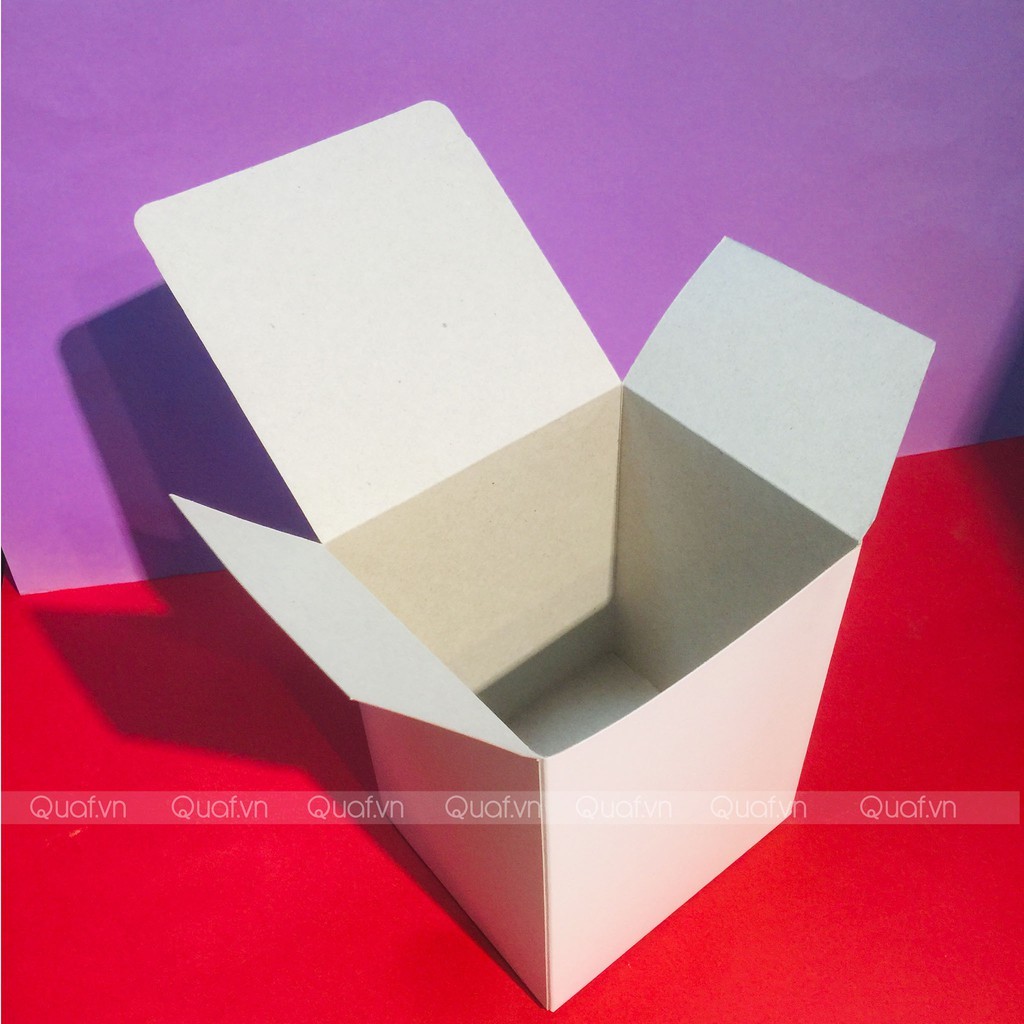[8.5x10x12cm] Combo x50c hộp bìa duplex màu trắng đựng hàng - 250 G/M2 ...