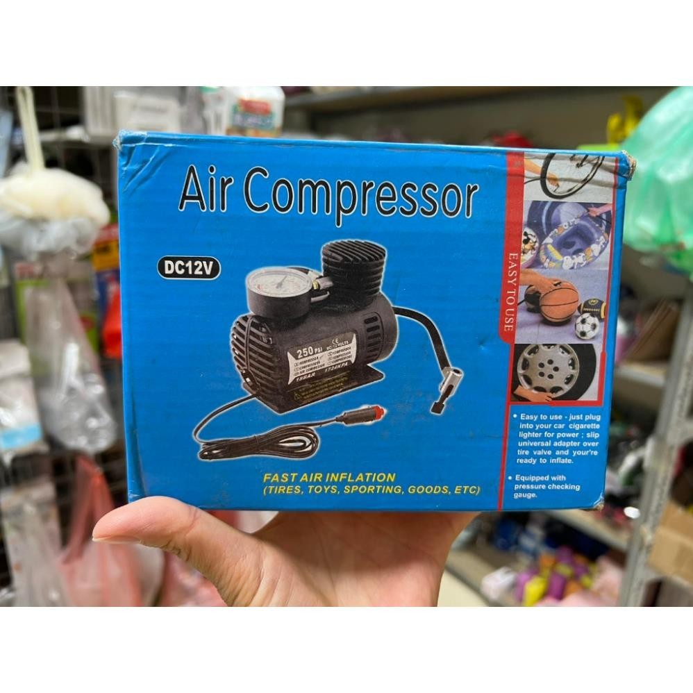 Máy bơm lốp ô tô mini Air Compressor 260PSI DC12V | Shopee Việt Nam