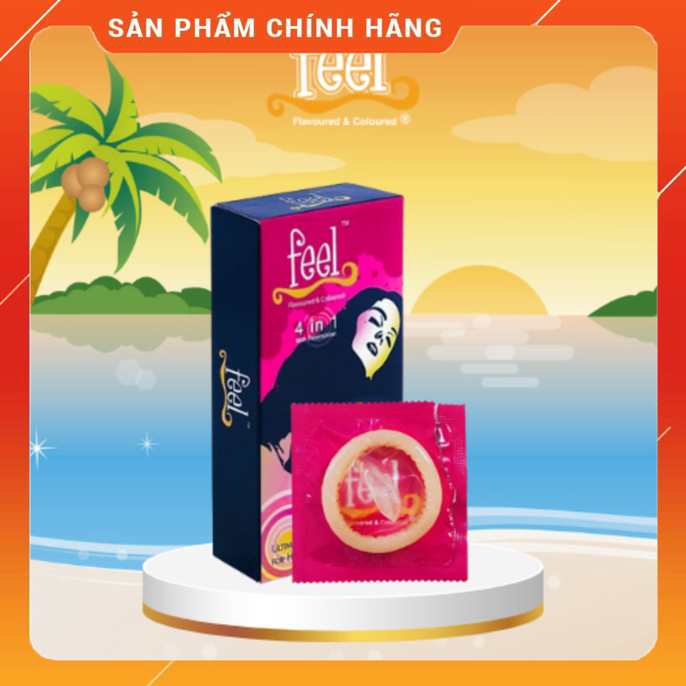Bao cao su Feel 4 in 1 12 bao | Bao cao su kéo dài quan hệ | Bao cao su ...