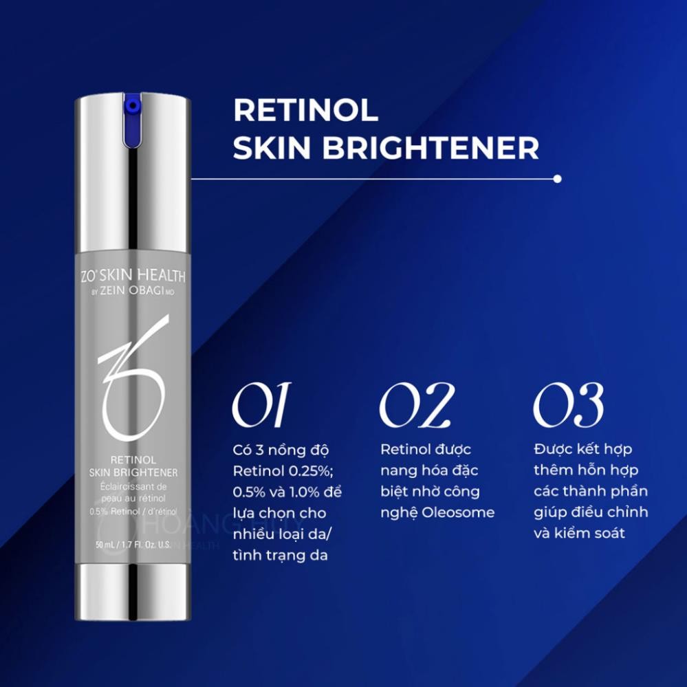 (50ml) Zo Retinol Kem Dưỡng Căng Bóng Da ZO Retinol Skin Brightener 0.5 ...