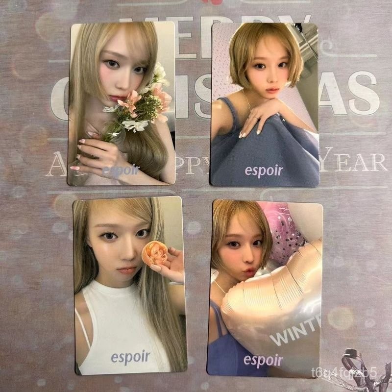 aespa Mùa Đông Vàng Espoir （winter）Thẻ chứng thực son bóng Thẻ nhỏ ...