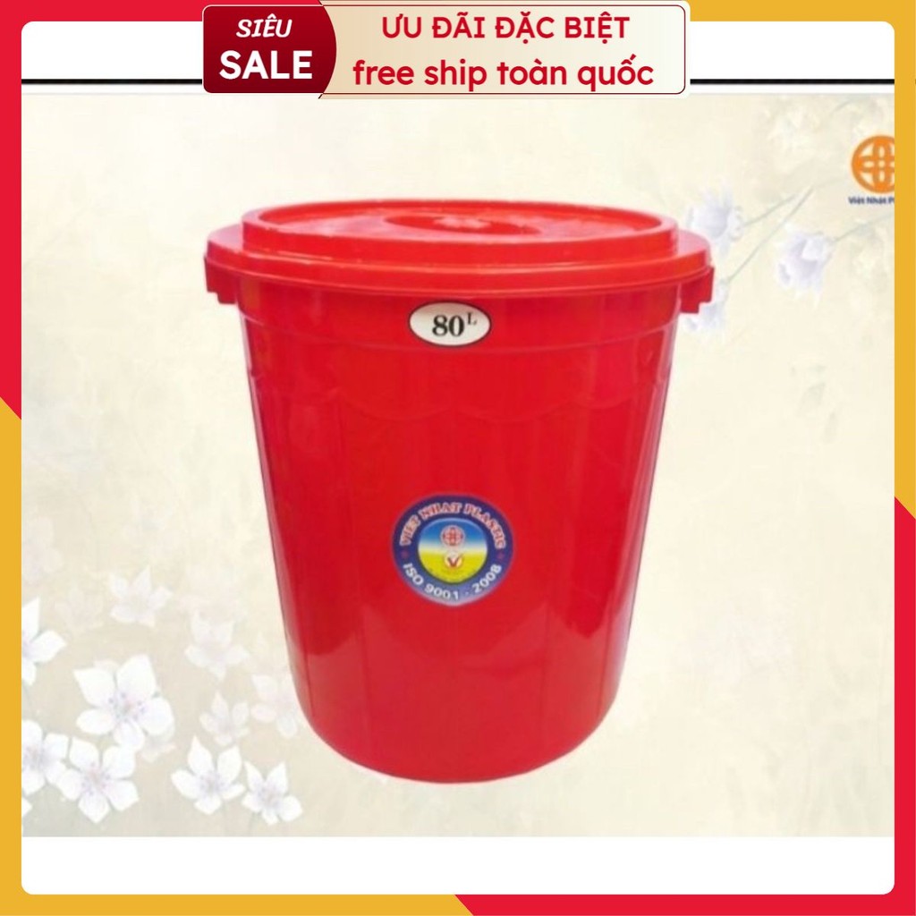 [sẵn hàng] Thùng nhựa tròn đựng 50L, 60L, 80L, 120L, 160L, 180L, 220L | Shopee Việt Nam
