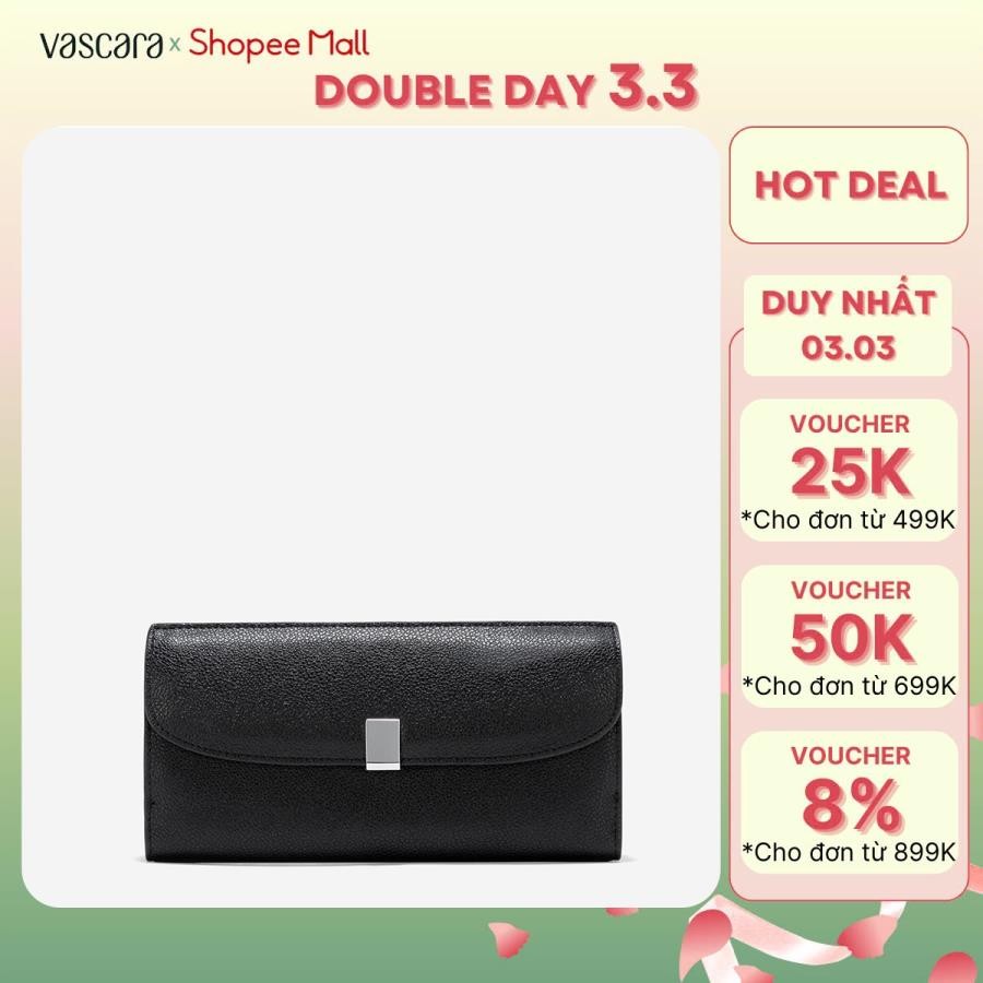 [Hot Deal 1H30 - 2H00 | 3.3] Vascara Ví Cầm Tay Nắp Tròn Phối Khóa Kim ...