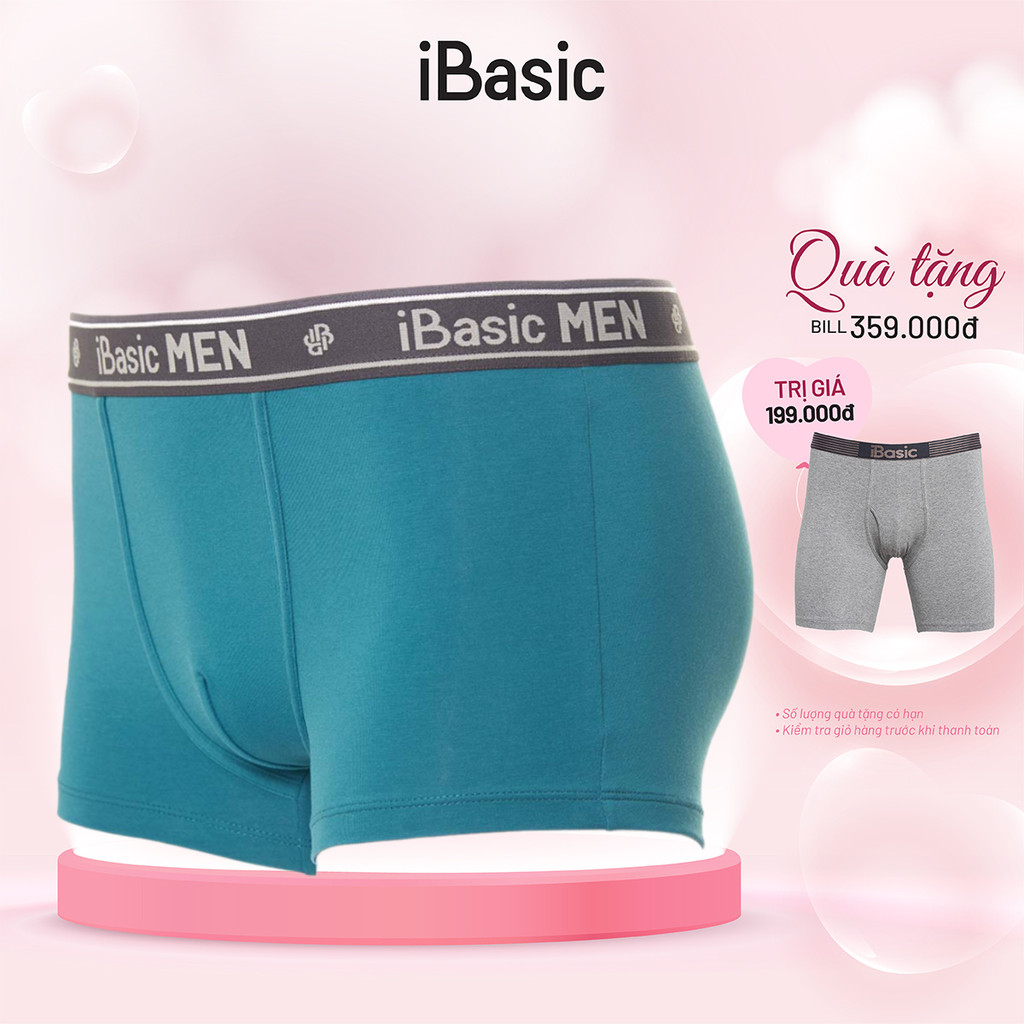 Quần lót nam trunk iBasic cotton USA kháng khuẩn PANM078 | Shopee Việt Nam