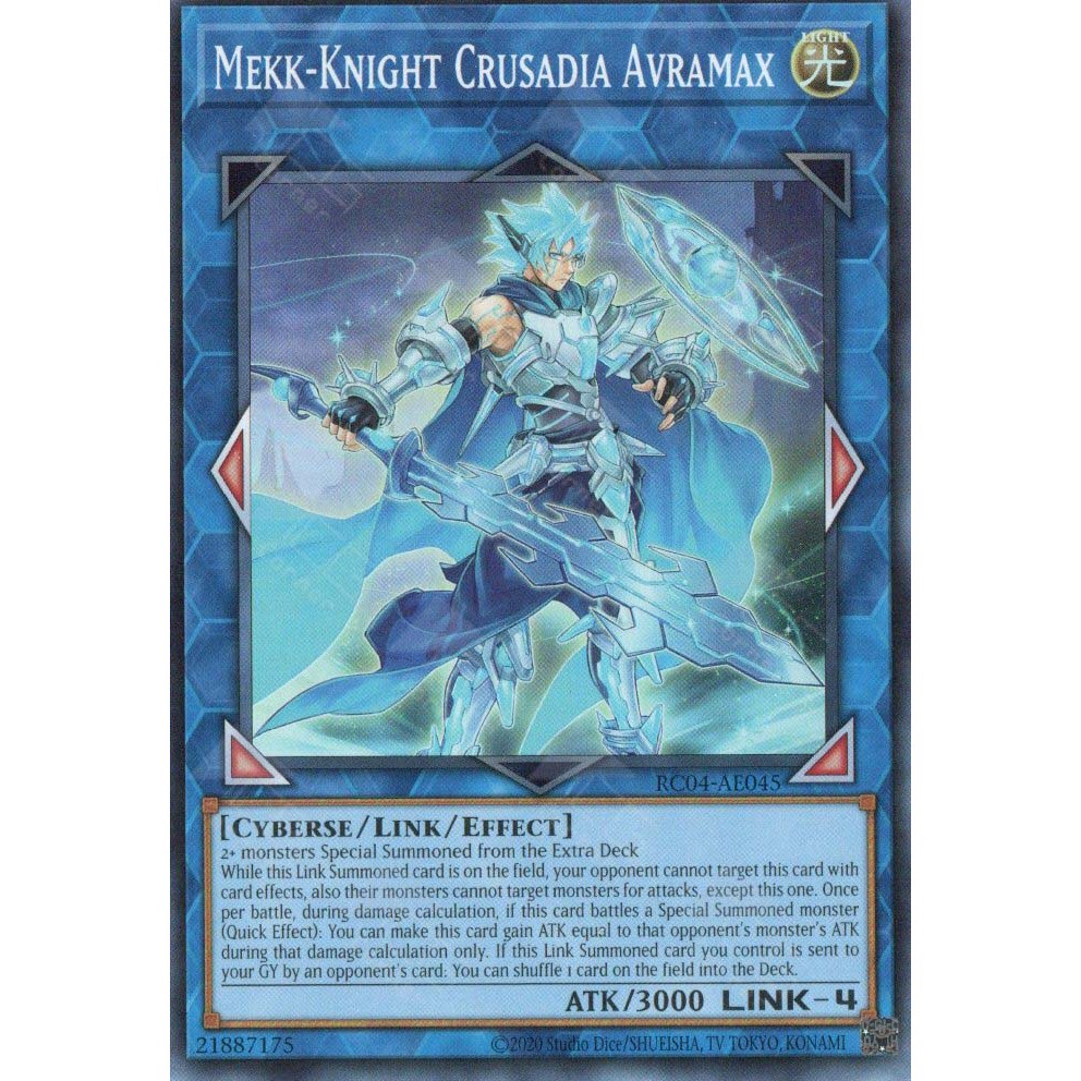 Thẻ bài Yugioh! - Mekk-Knight Crusadia Avramax - RC04-AE045 | Shopee ...