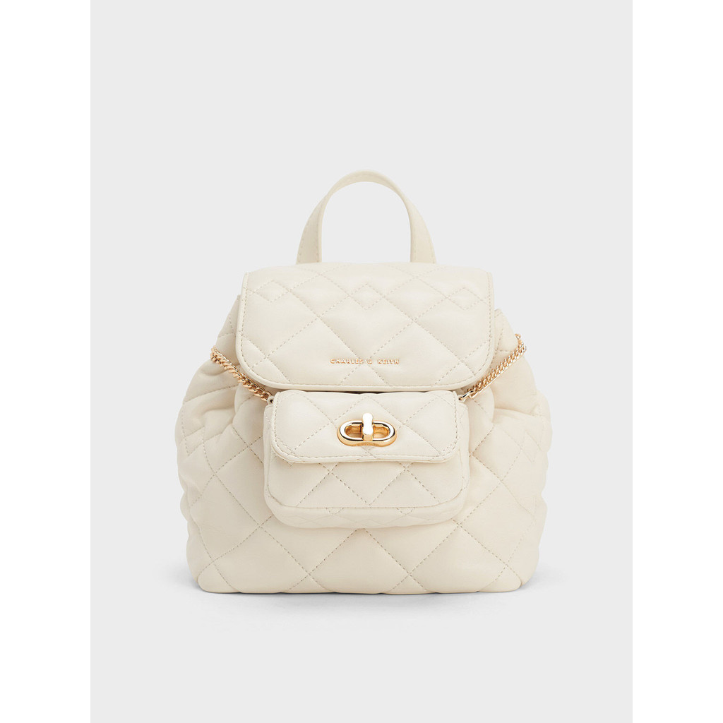 Ba lô Charles & Keith Aubrielle Quilted Backpack - CK2-60151400 chính ...