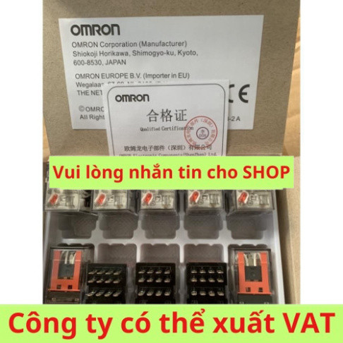 Relay trung gian Rơ le Omron MY4N-GS 14 chân điện áp 220VAC/110VAC/24VDC/12VDC bản mới | Shopee ...