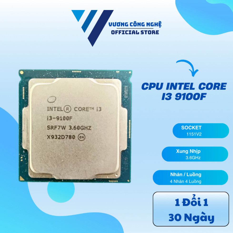 Vi xử lý (CPU) socket 1151V2 i3-8100 i3-9100F dùng cho máy tính bàn | Shopee Việt Nam