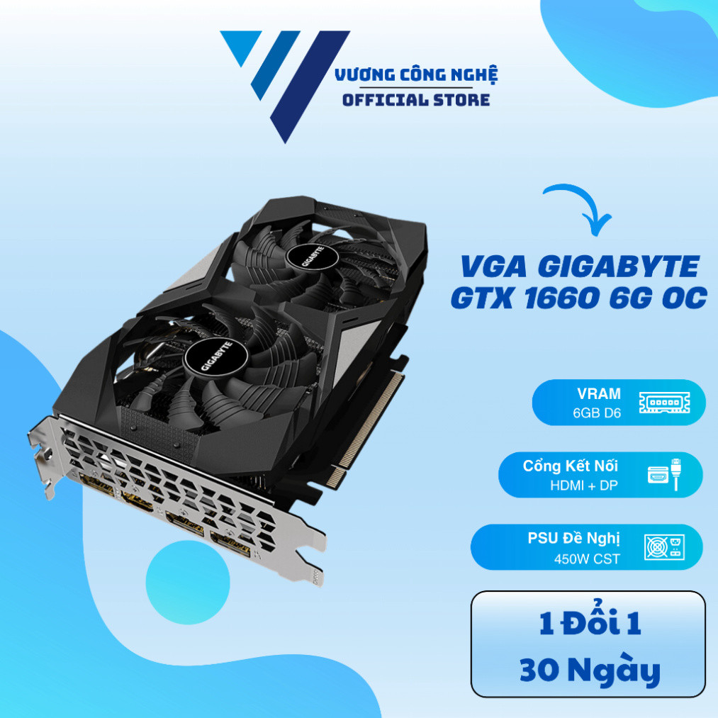 Vga Gigabyte GTX 1660 Super 6G OC | Shopee Việt Nam