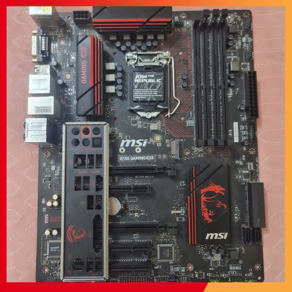 Mainboard MSI B150 Gaming M3 Socket 1151 - 4 Khe ram DDR4 - Đủ cổng ăn ...