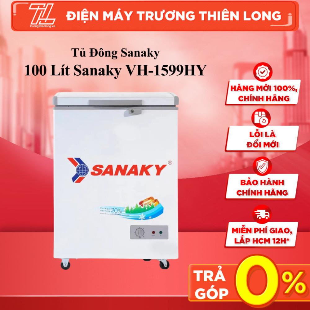 VH-1599HY - Tủ đông SANAKY 100 lít VH-1599HY - BẢO HÀNH CHÍNH HÃNG ...