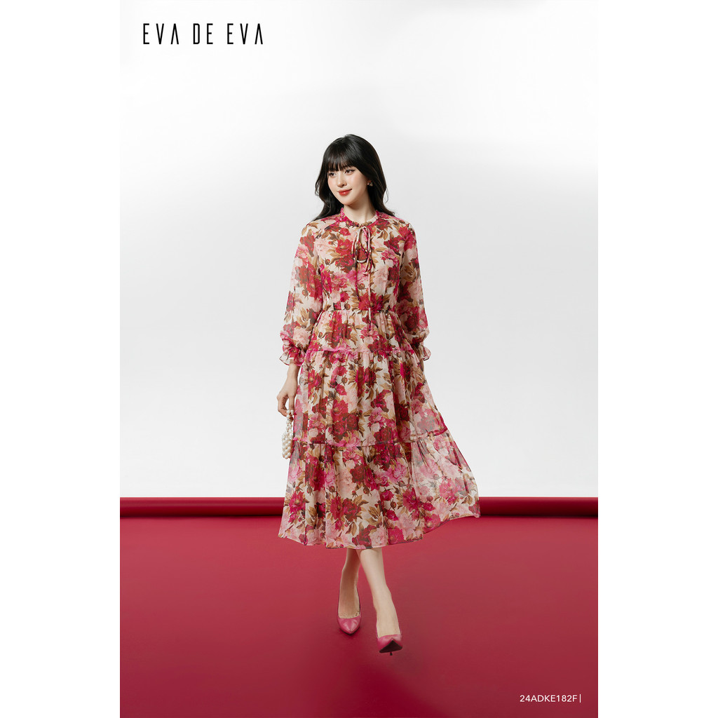 Đầm tay dài dáng xòe Eva de Eva 24ADKE182F | Shopee Việt Nam
