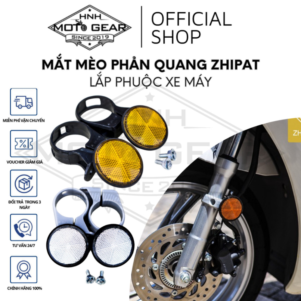 Mắt Mèo Phản Quang Trước Sau Bộ 4 Món Cho SH / AB / Vision / NVX ...