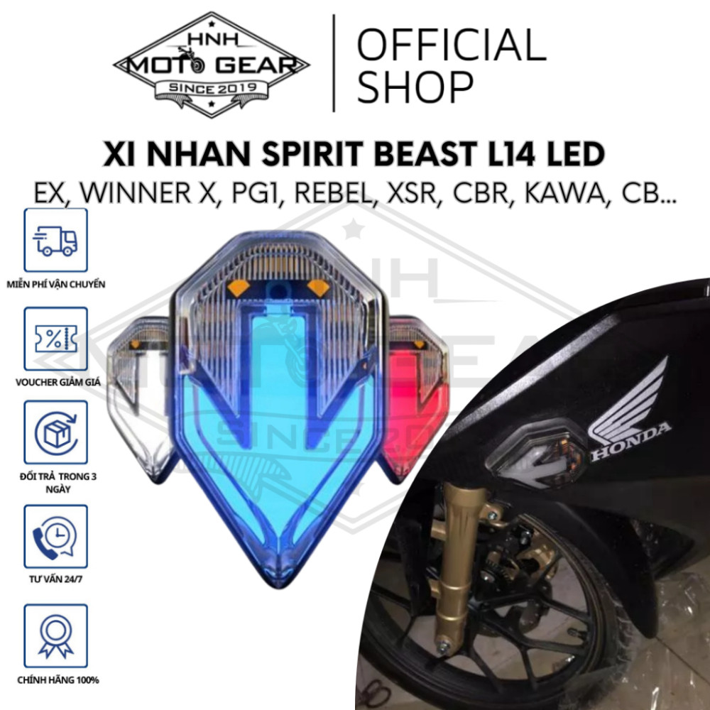 Đèn Xi Nhan L14 Spirit Beast Cho Ex, Winner X, NVX, CB, CBR, XSR, PG1 ...