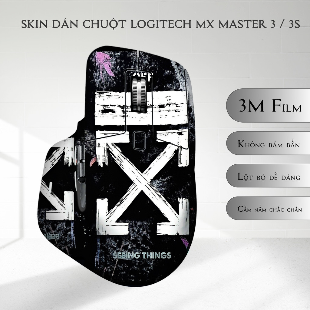 Skin dán chuột Logitech MX Master 3, 3s mẫu seeing things | Film 3M ...