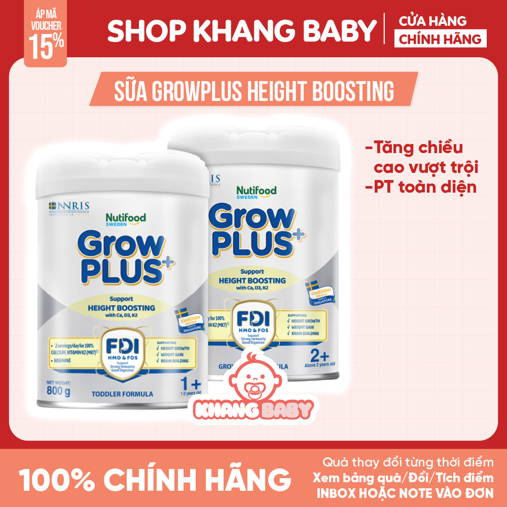 Sữa Nutifood Growplus Height Boosting phát triển chiều cao - Shop Khang Baby | Shopee Việt Nam