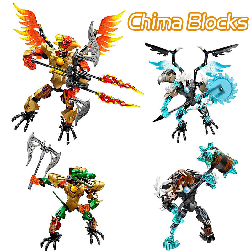 Tương thích với LEGO Phoenix King Cá sấu Overlord Big Blunt Voi Robot ...