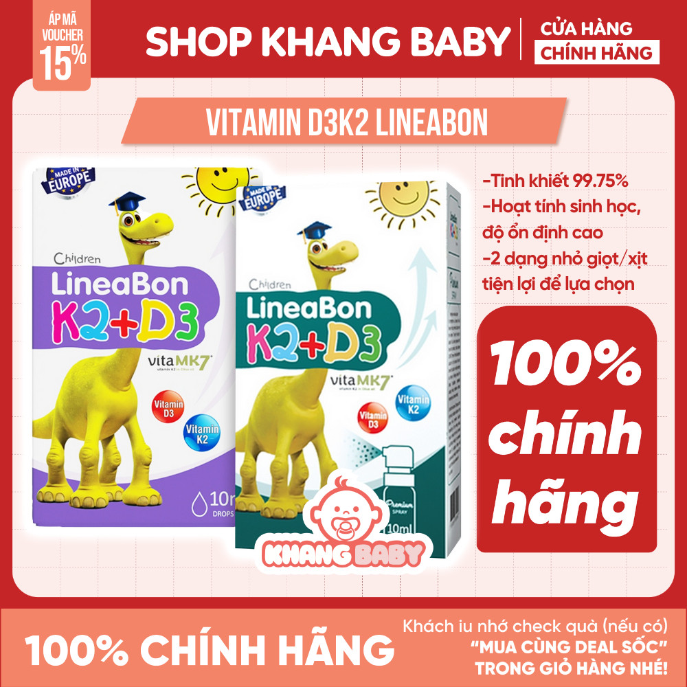 Vitamin D3K2 Lineabon - Shop Khang Baby | Shopee Việt Nam